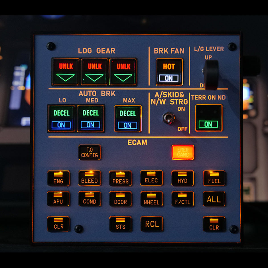 Rowsfire A103 A320/A310/A350/XECAM Landing Gear Indicator Integrated Panel